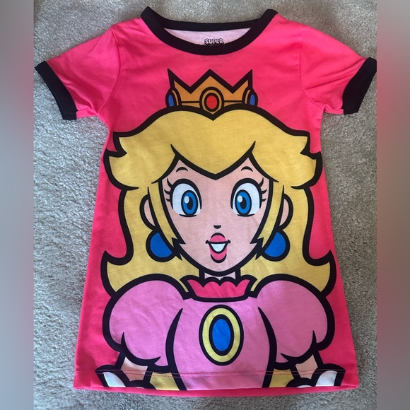 Nintendo | Shirts & Tops | Super Nintendo World Princess Peach Youth ...